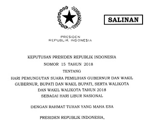 Pemerintah Tetapkan 27 Juni Libur Nasional