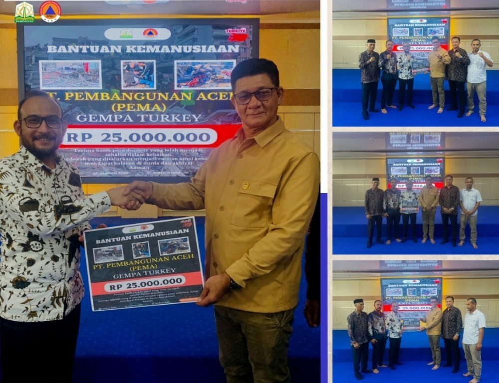 PEMA dan BPKHTL Salurkan Donasi untuk Turki Melalui BPBA PEMA dan BPKHTL Salurkan Donasi untuk Turki Melalui BPBA