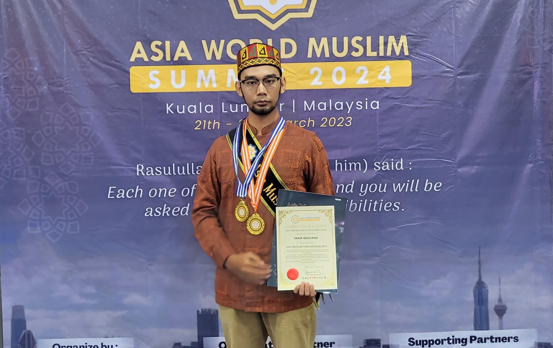 Raih Medali Emas, Putra Aceh Dinobatkan jadi Duta Muslim Asia